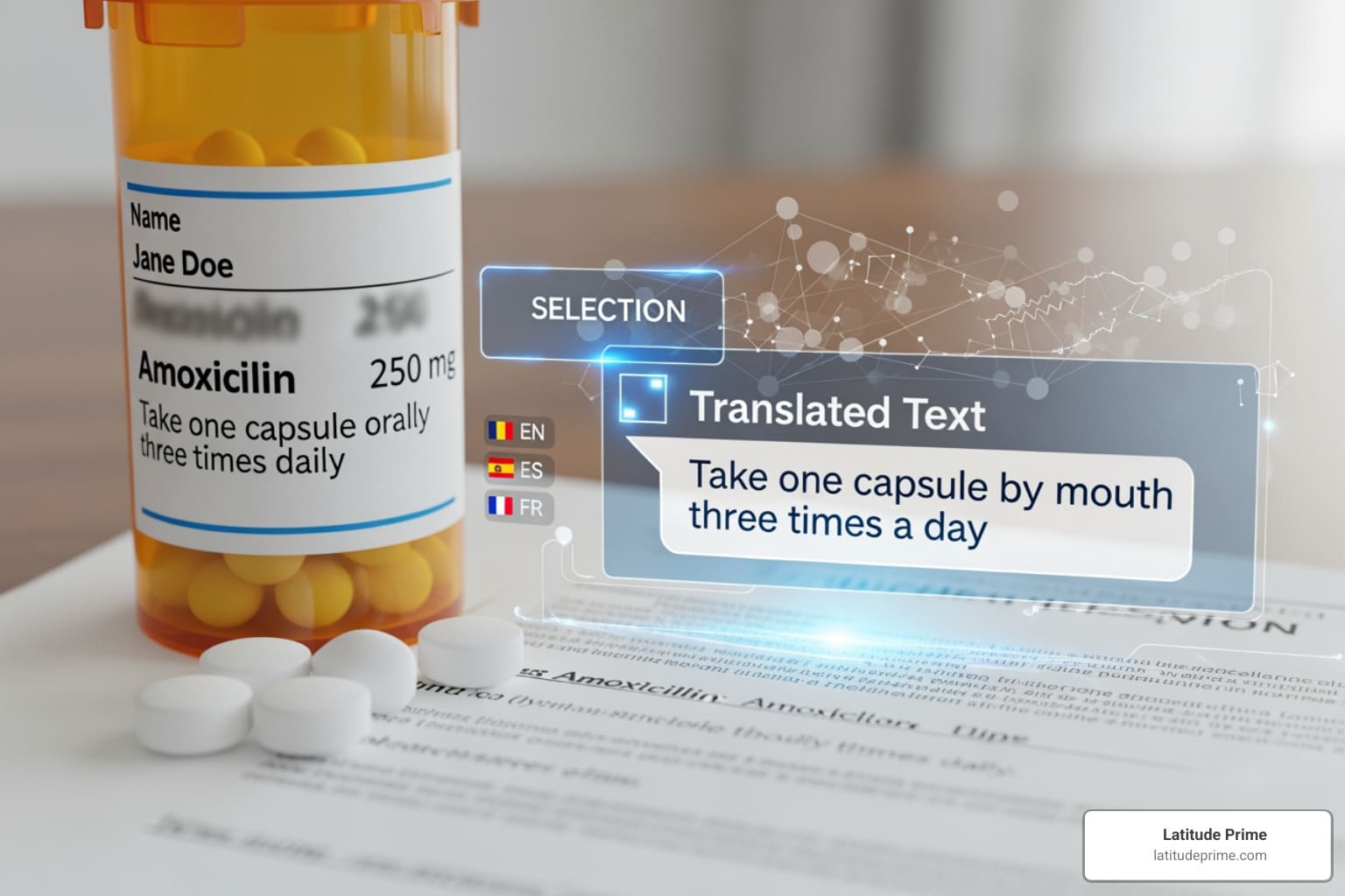 Medical prescription translation: 24h Vital Safety